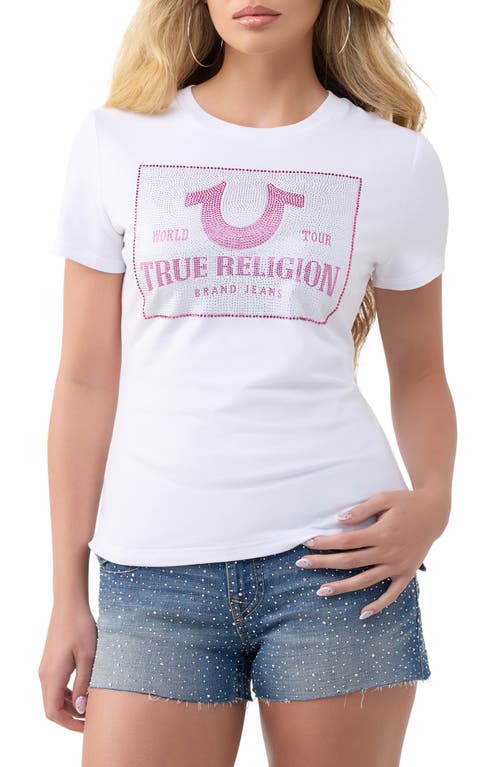 TRUE RELIGION BRAND JEANS True Religion Embellished Logo Crewneck T-Shirt